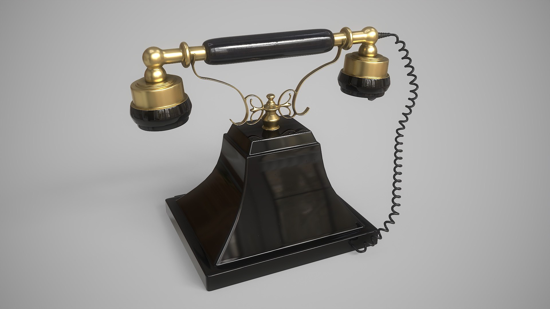 3D Antique Telephone - Royal Victoria 1938 Rotary Telephone 3D Model ...