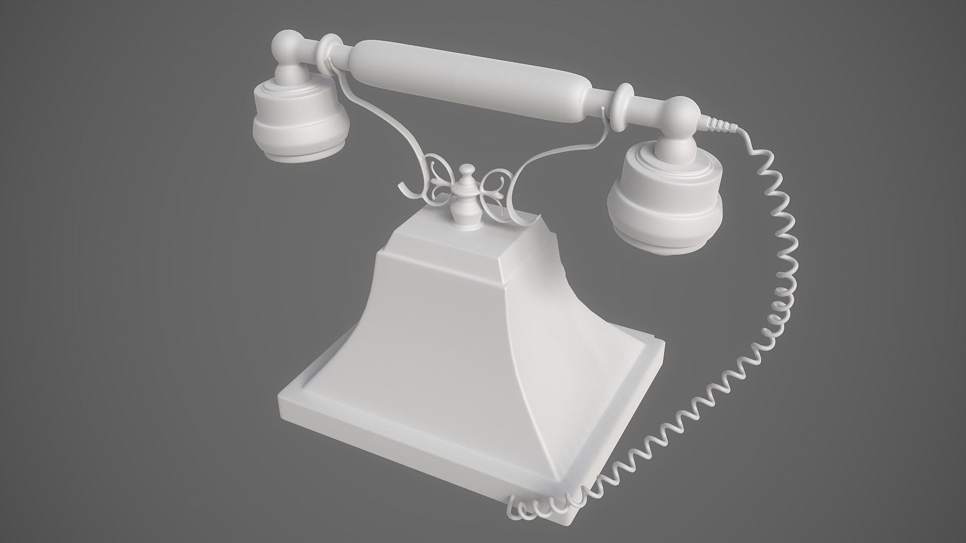 3D Antique Telephone - Royal Victoria 1938 Rotary Telephone 3D Model ...