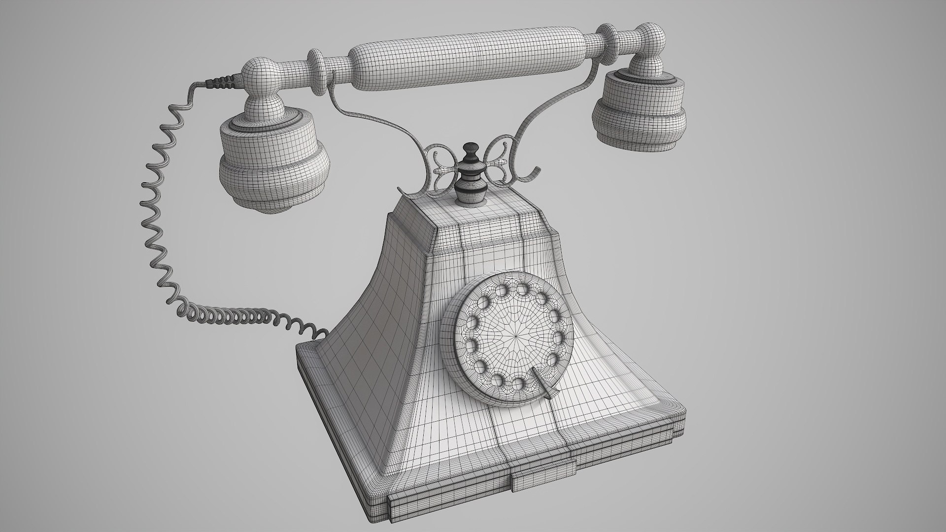 3D Antique Telephone - Royal Victoria 1938 Rotary Telephone 3D Model ...