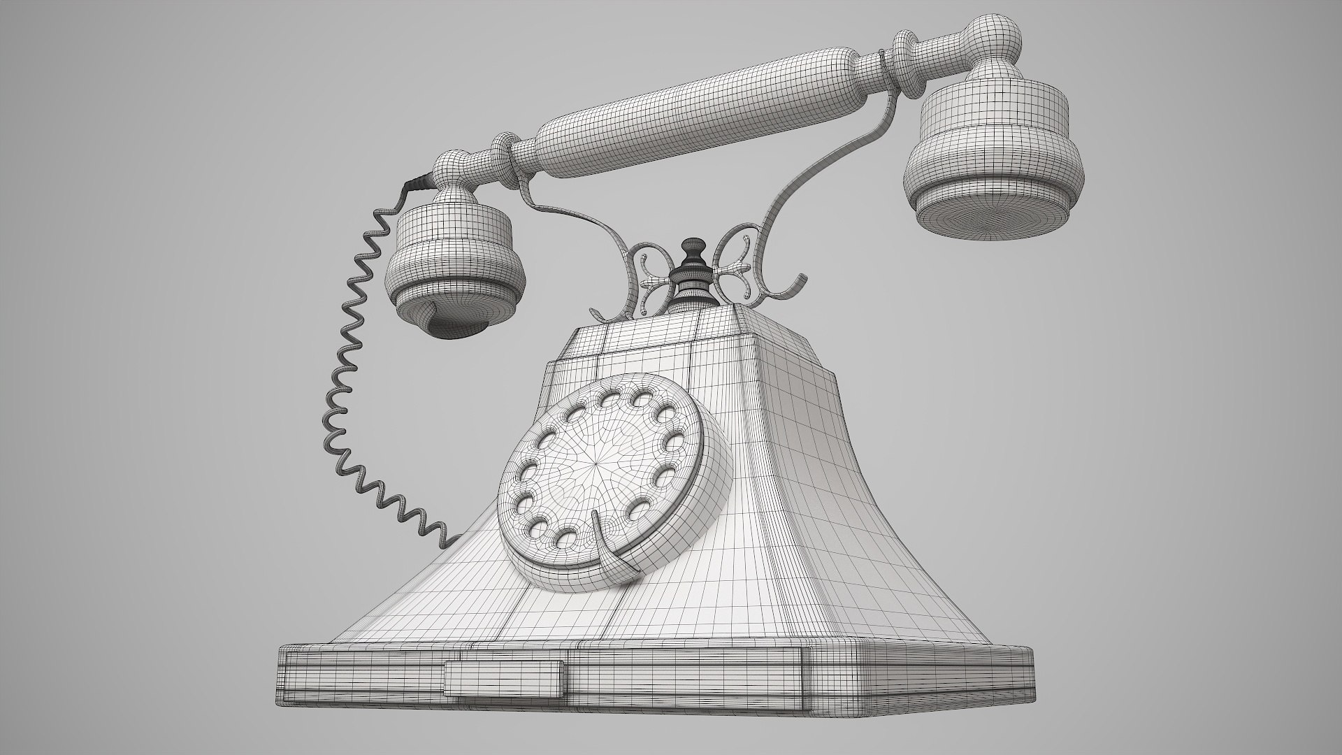 3D Antique Telephone - Royal Victoria 1938 Rotary Telephone 3D Model ...