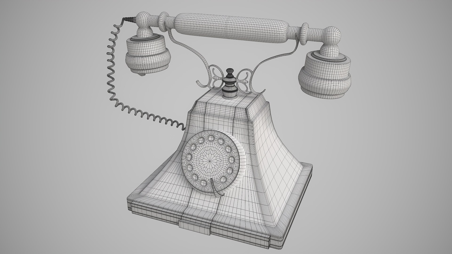 3D Antique Telephone - Royal Victoria 1938 Rotary Telephone 3D Model ...