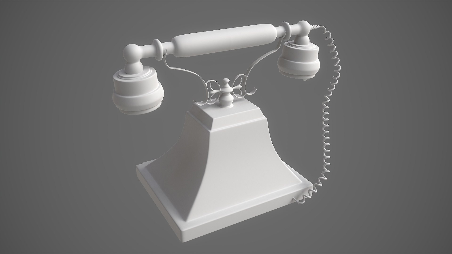 3D Antique Telephone - Royal Victoria 1938 Rotary Telephone 3D Model ...