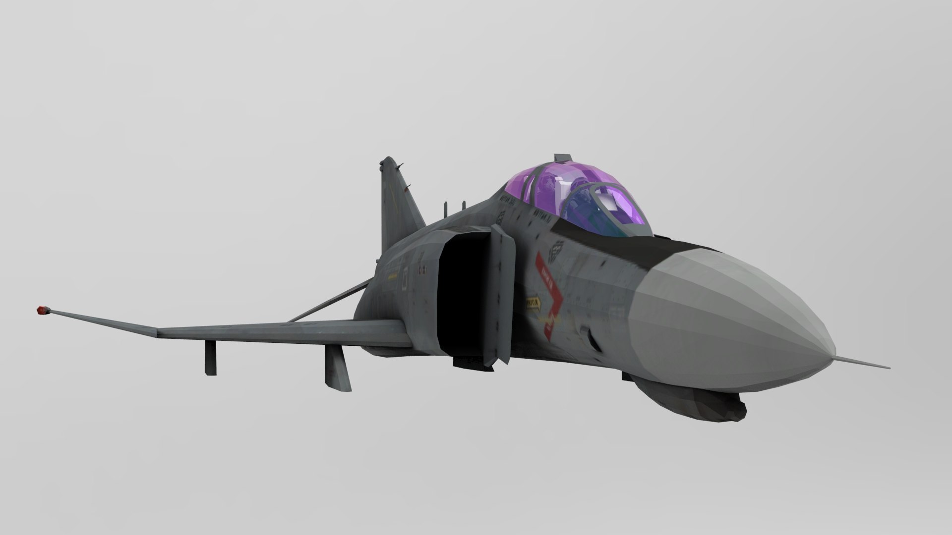 3D Model F-4E Phantom II Cockpit - TurboSquid 1923405