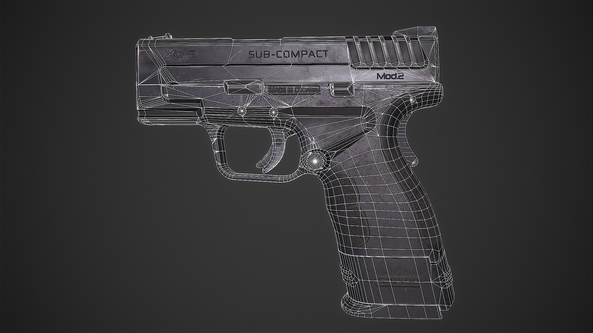 3D Springfield XD-9 Mod2 - AAA Gameready - TurboSquid 2073377