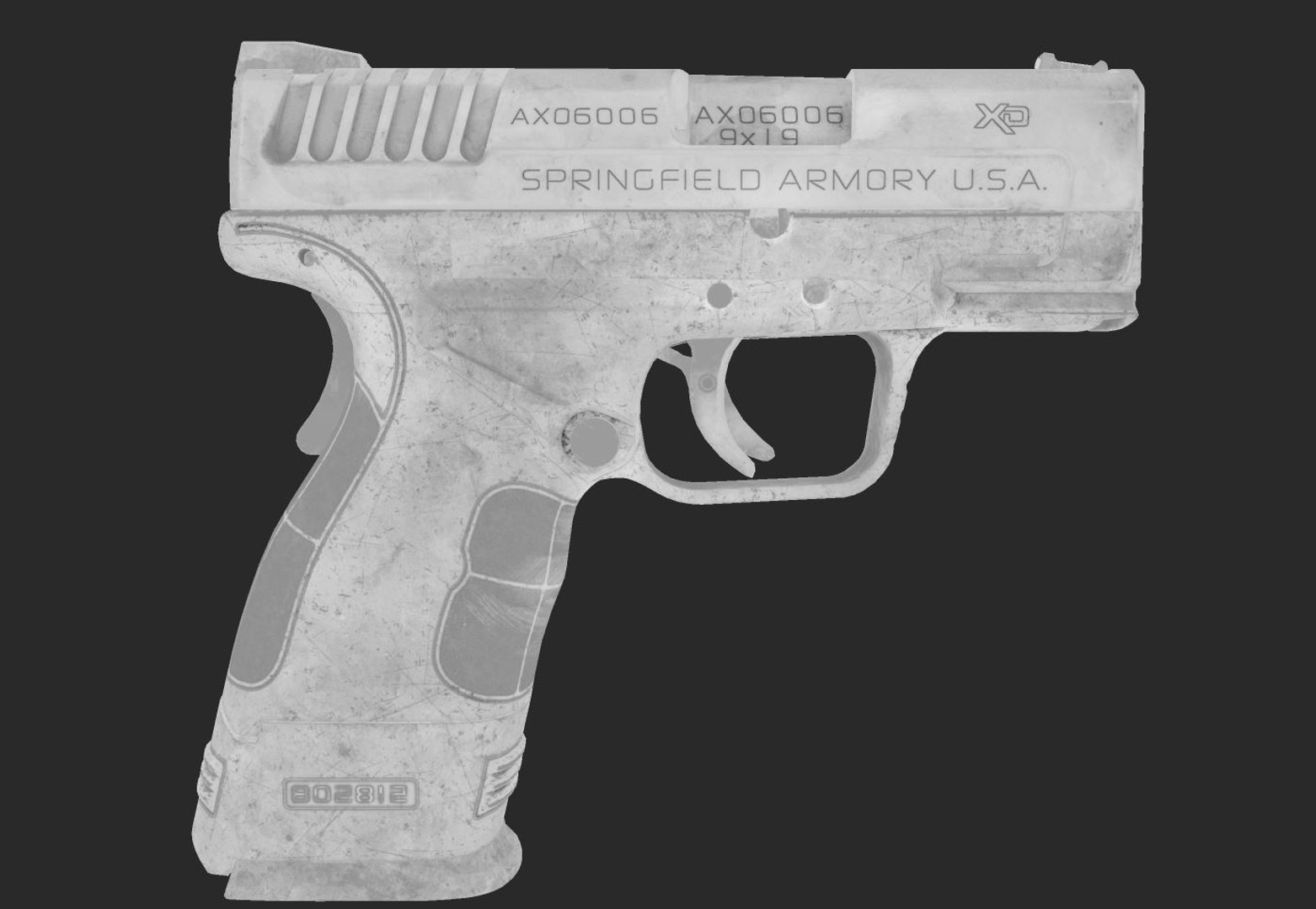 3D Springfield XD-9 Mod2 - AAA Gameready - TurboSquid 2073377