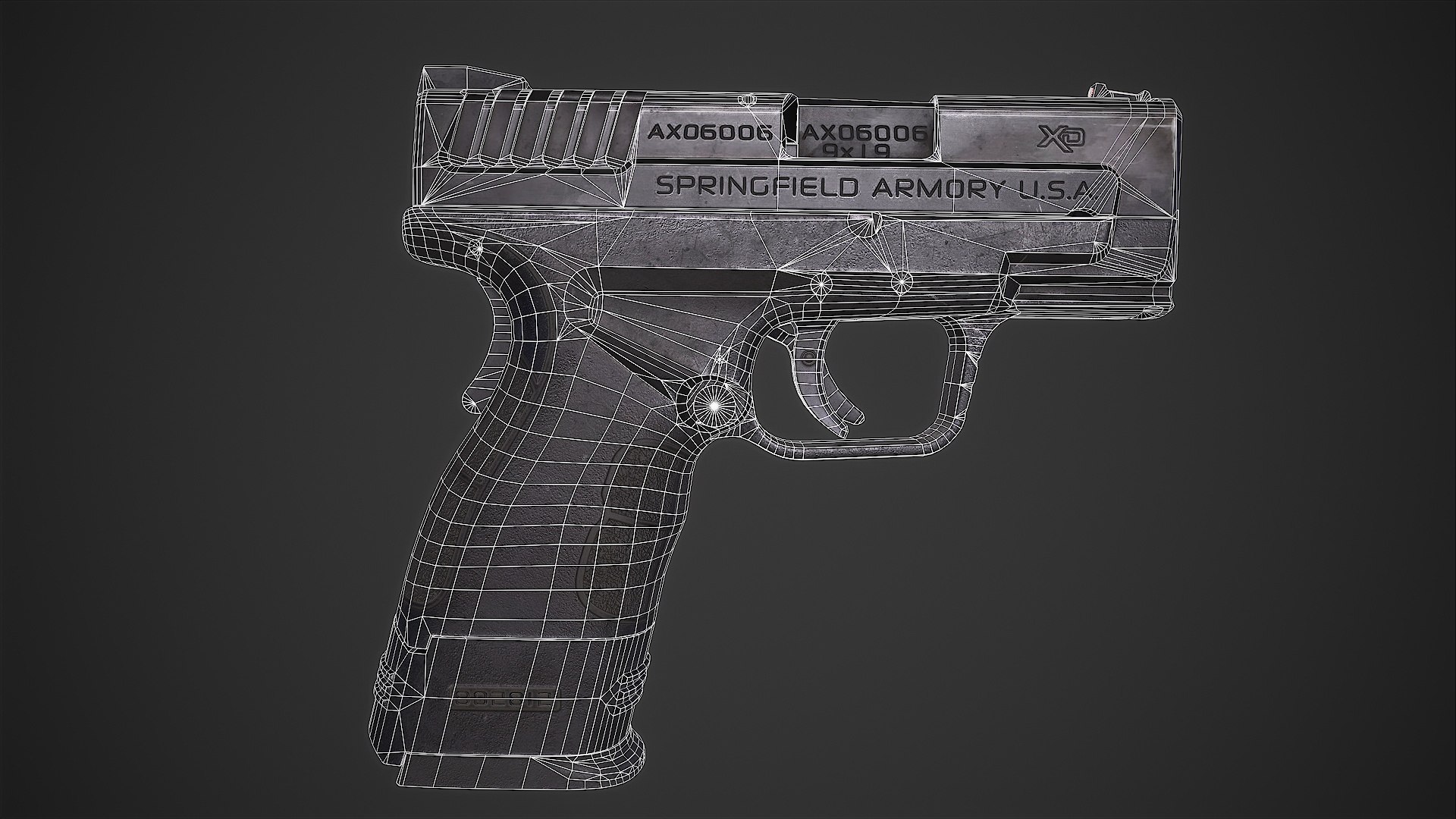3D Springfield XD-9 Mod2 - AAA Gameready - TurboSquid 2073377
