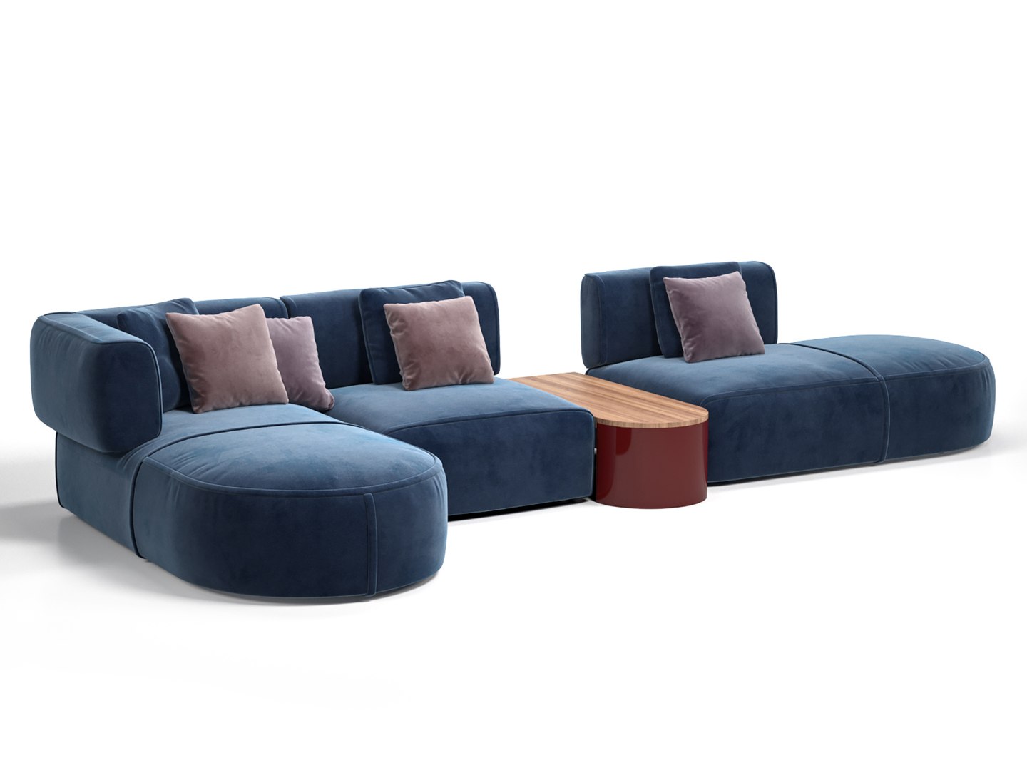 553 Bowy 24-70-10-51 Modular Sofa 3D model - TurboSquid 2163661