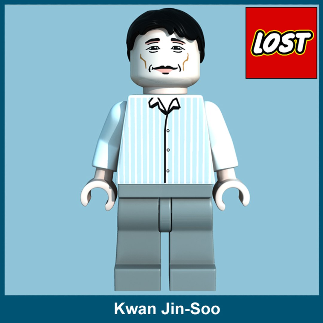 Lego Lost Minifigure Character Pack 3d Ma