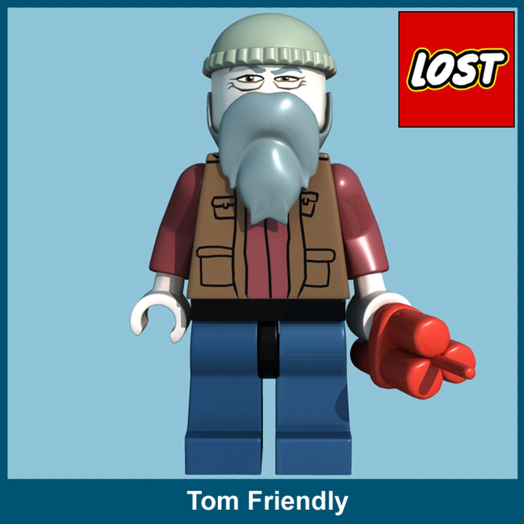 Lego Lost Minifigure Character Pack 3d Ma