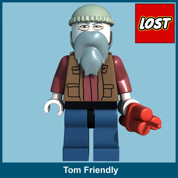 lego lost minifigure character pack 3d ma