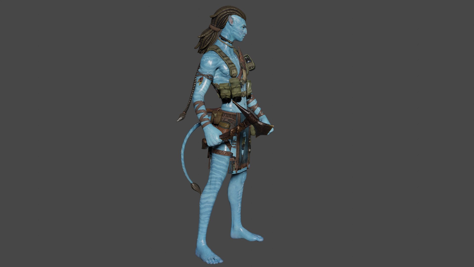 Jake Sully Low-poly 3D Model - TurboSquid 2446842