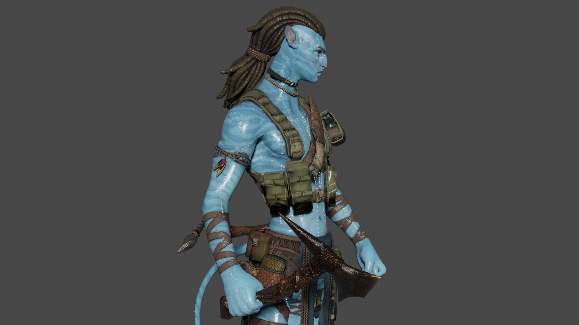 Jake Sully Low-poly 3D Model - TurboSquid 2446842