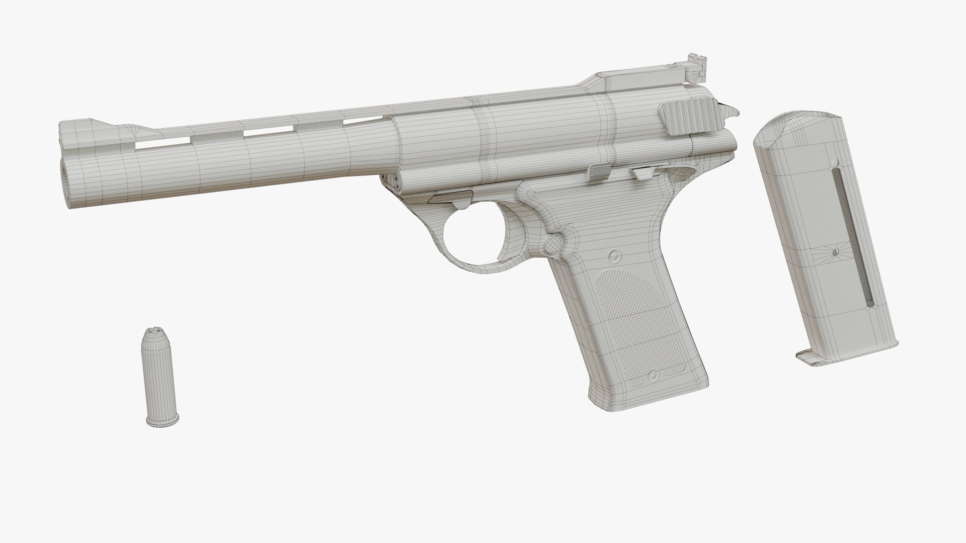 3D Model Pistol Automag - TurboSquid 1818831