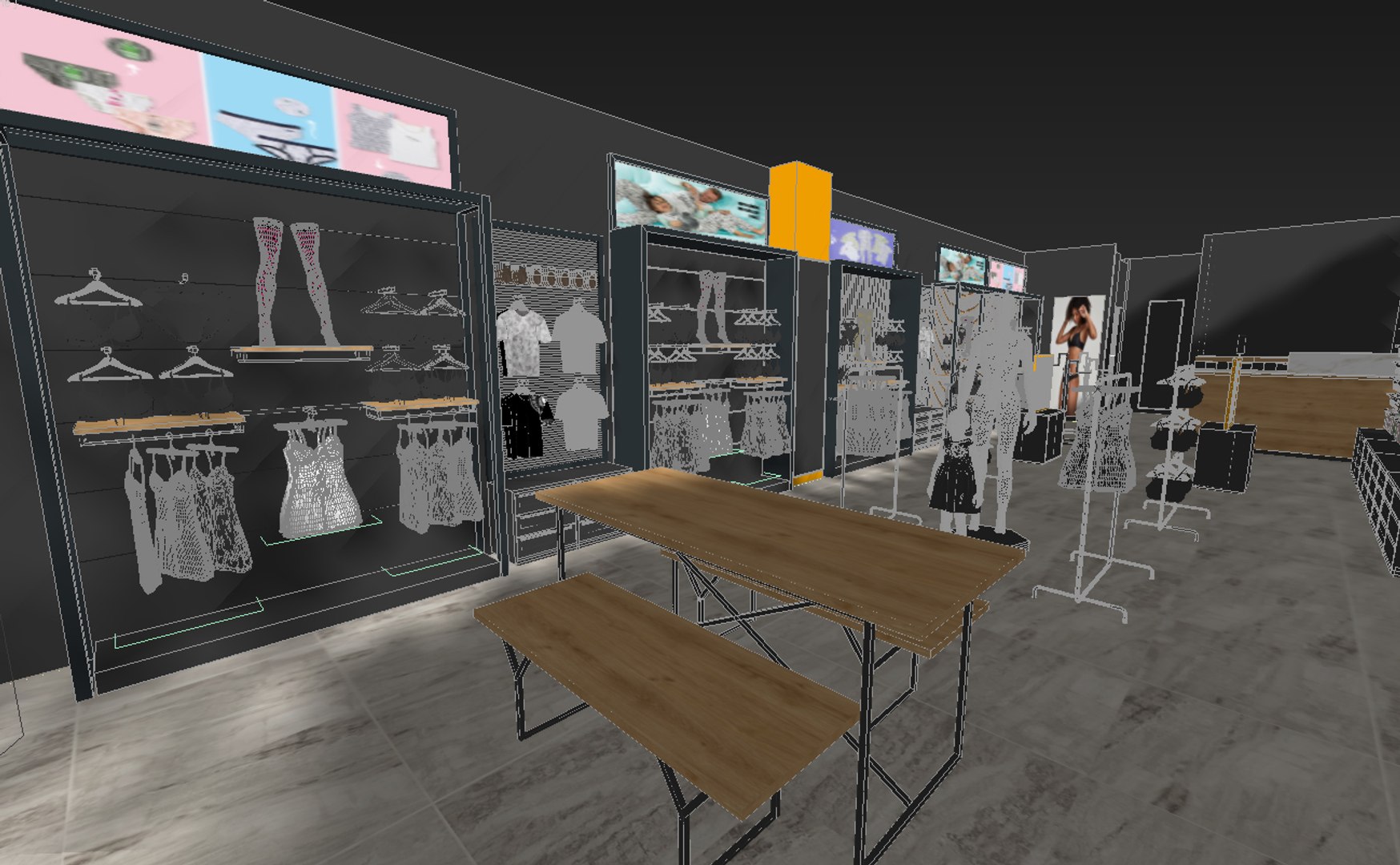 Sport Store Clothing 3D Model - TurboSquid 1446205
