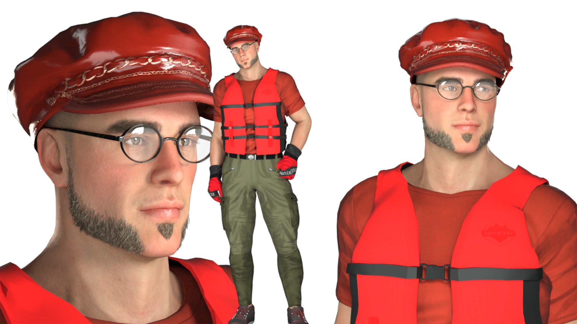 Realistic Man 3D Rigged Character 3D 모델 - TurboSquid 2102765