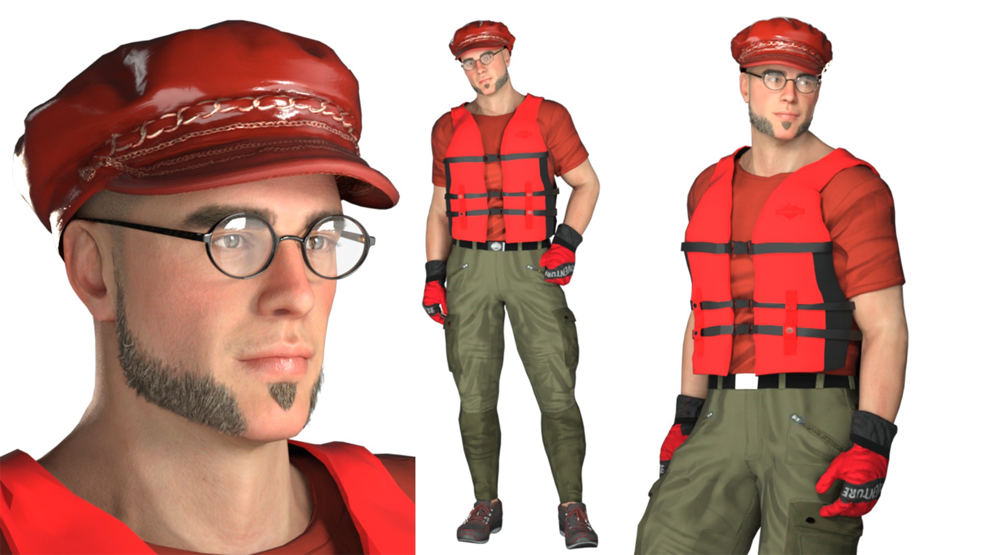 Realistic Man Rigged Character 3D - TurboSquid 2102765