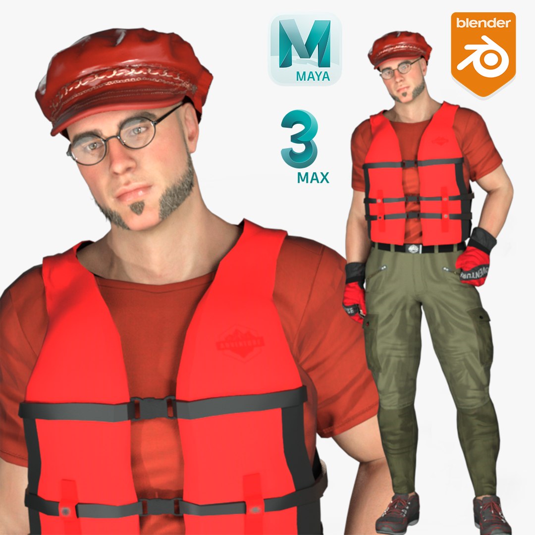 Realistic Man Rigged Character 3D - TurboSquid 2102765
