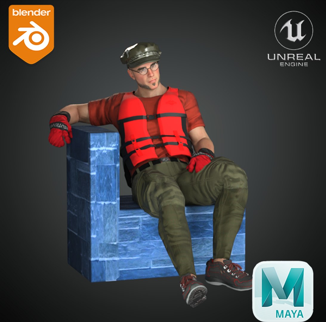 Realistic Man Rigged Character 3D - TurboSquid 2102765