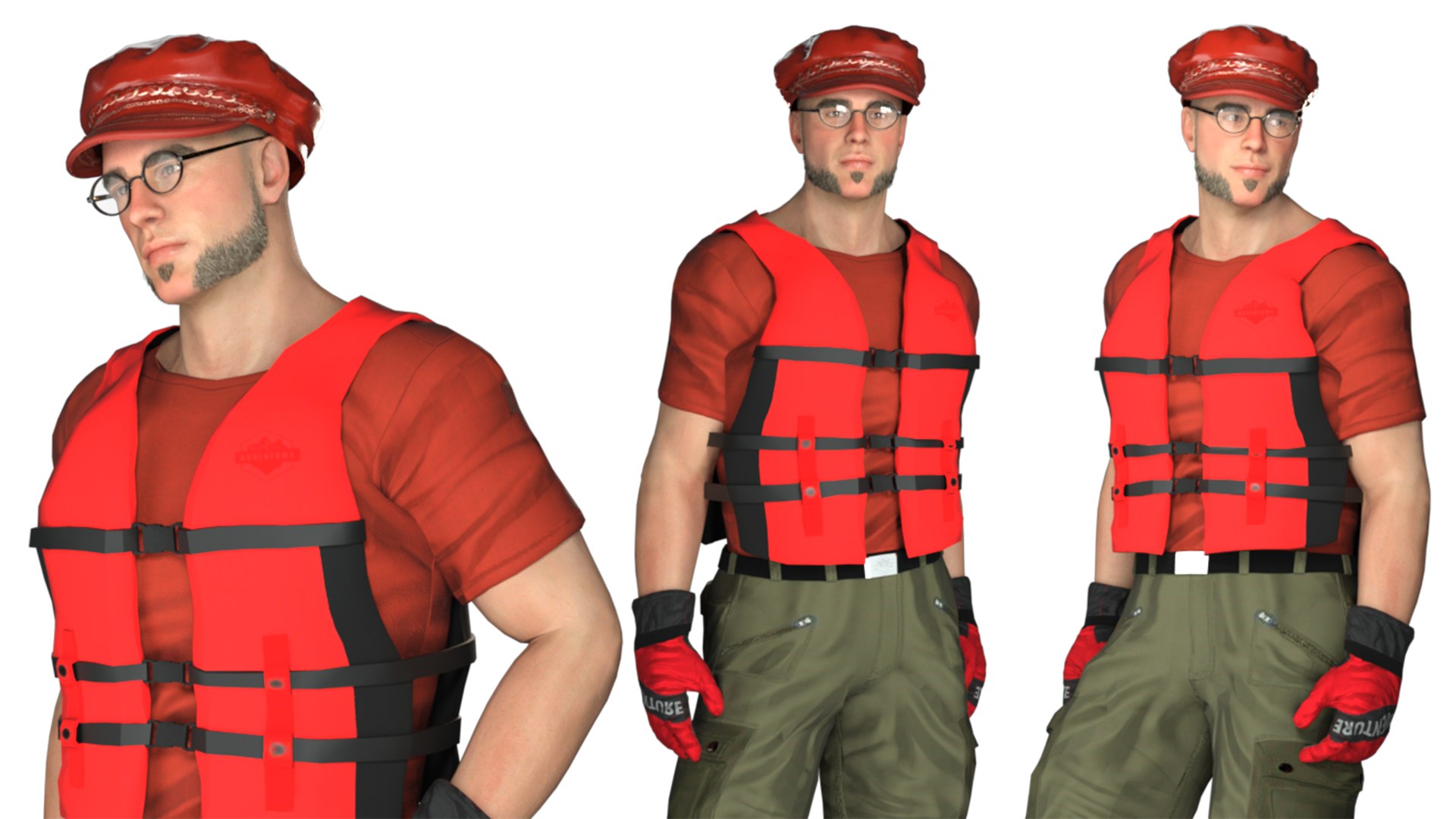 Realistic Man Rigged Character 3D - TurboSquid 2102765
