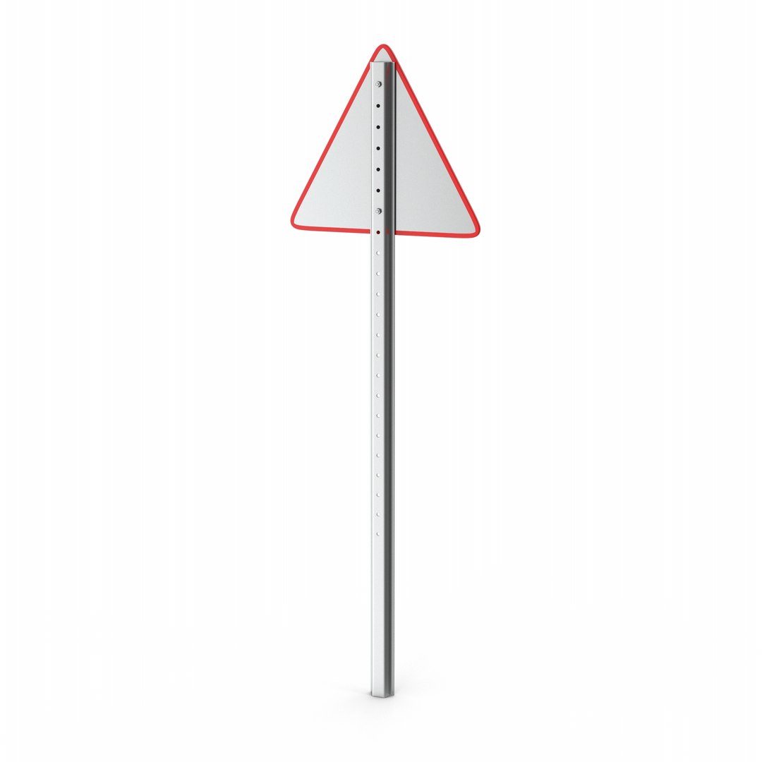 3D Crossroad Ahead Road Sign Model - TurboSquid 2038677