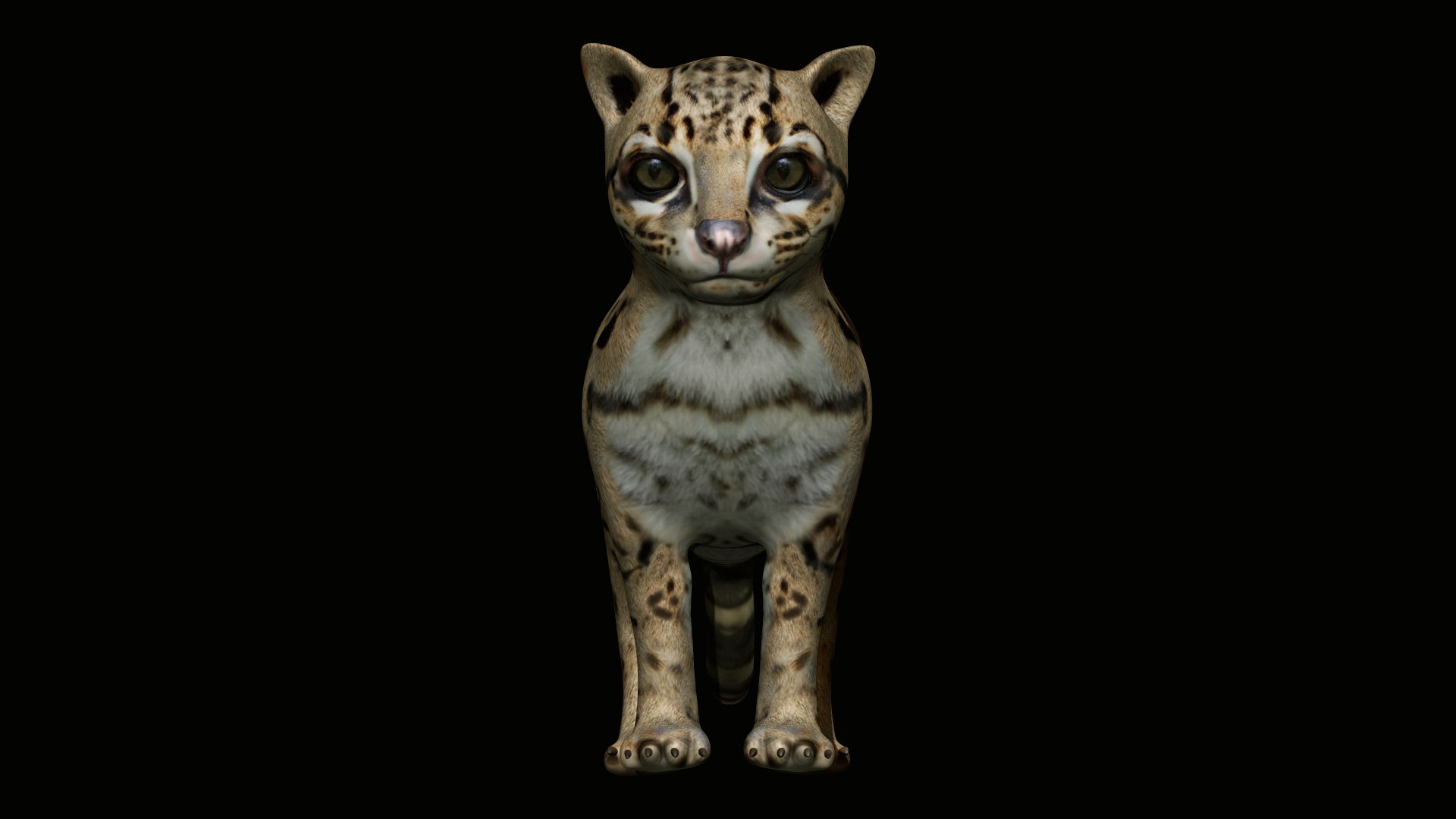 Fully rigged ocelot 3D - TurboSquid 1705335