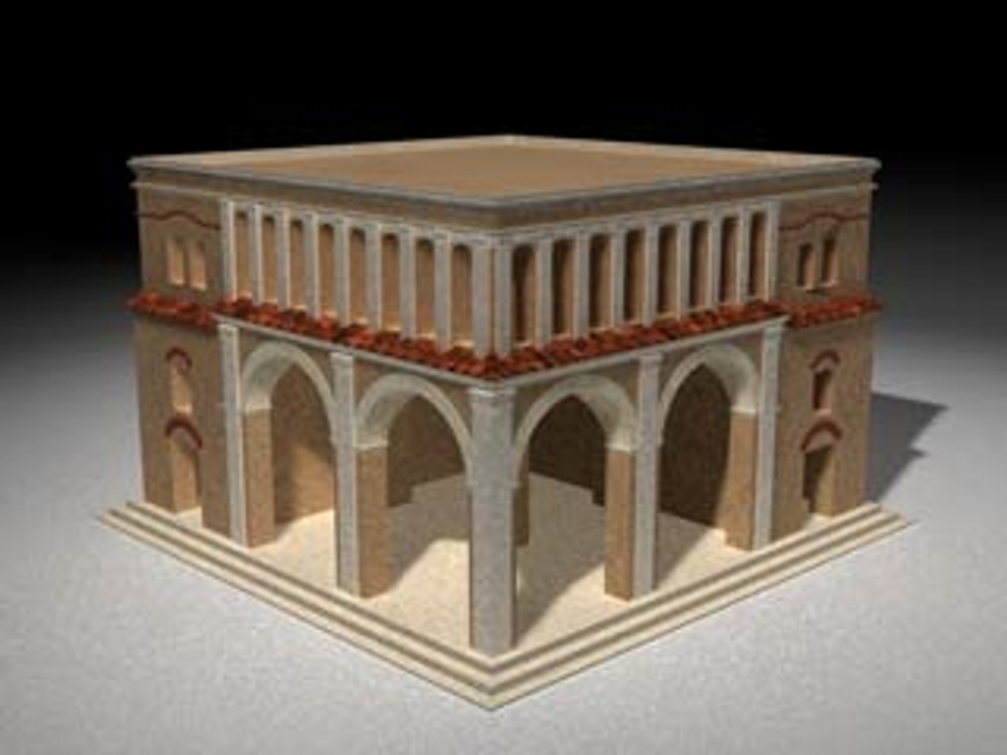 Ancient Roman Building 3d C4d