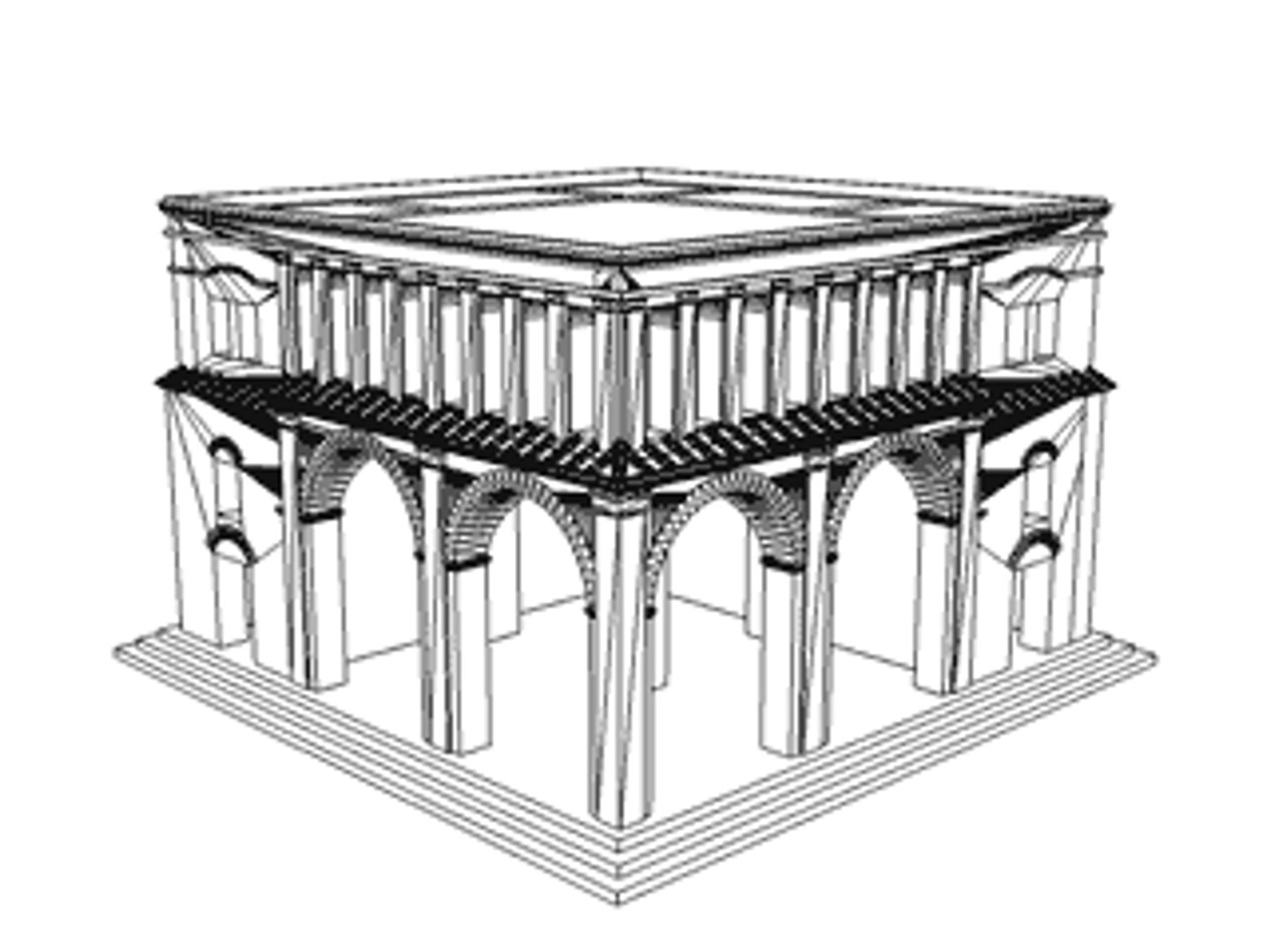 Ancient Roman Building 3d C4d