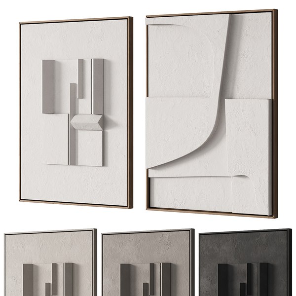 modelo 3d 298 frame artwork 08 modern painting 02 - TurboSquid 2069773