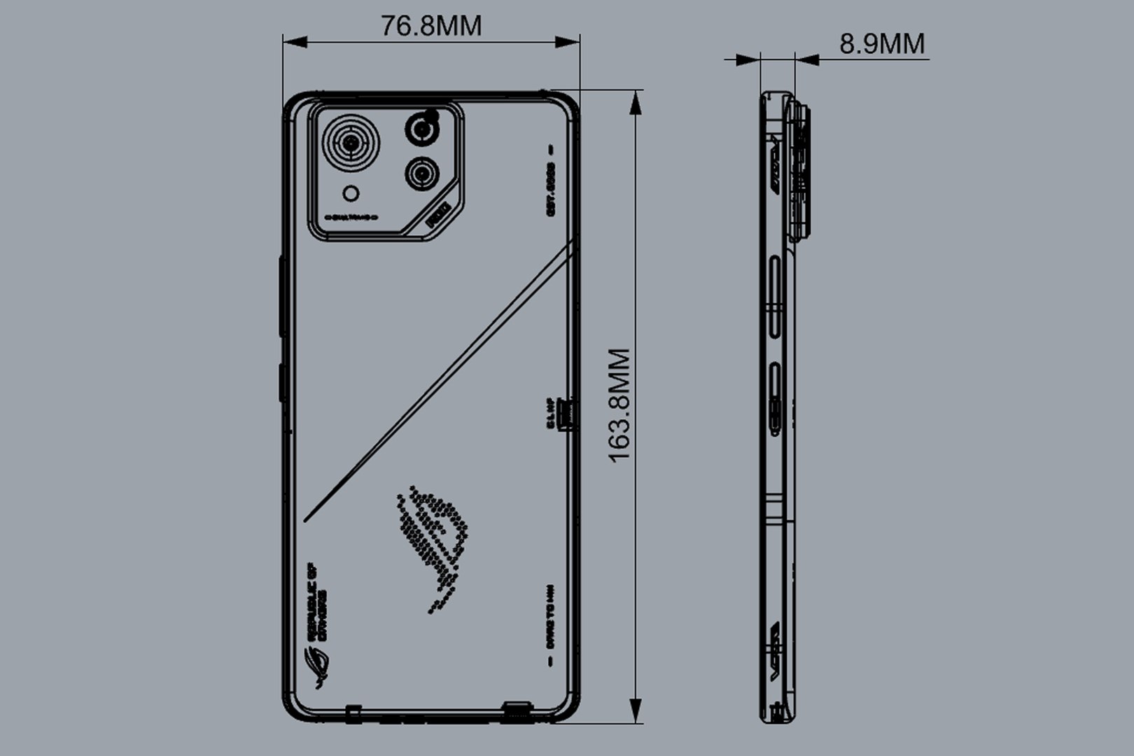 ASUS ROG Phone 8 Pro Model - TurboSquid 2237257
