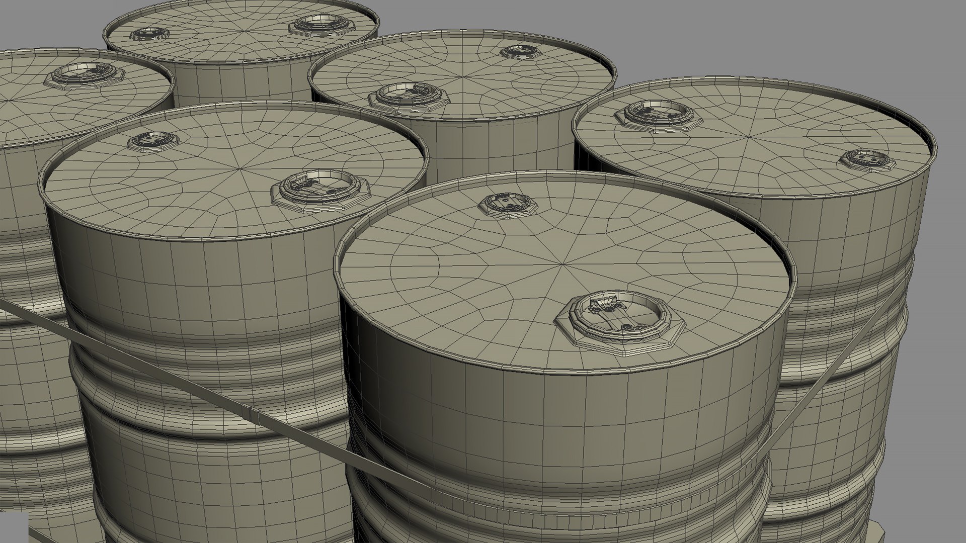 Pallet Barrels 3D Model - TurboSquid 1571008