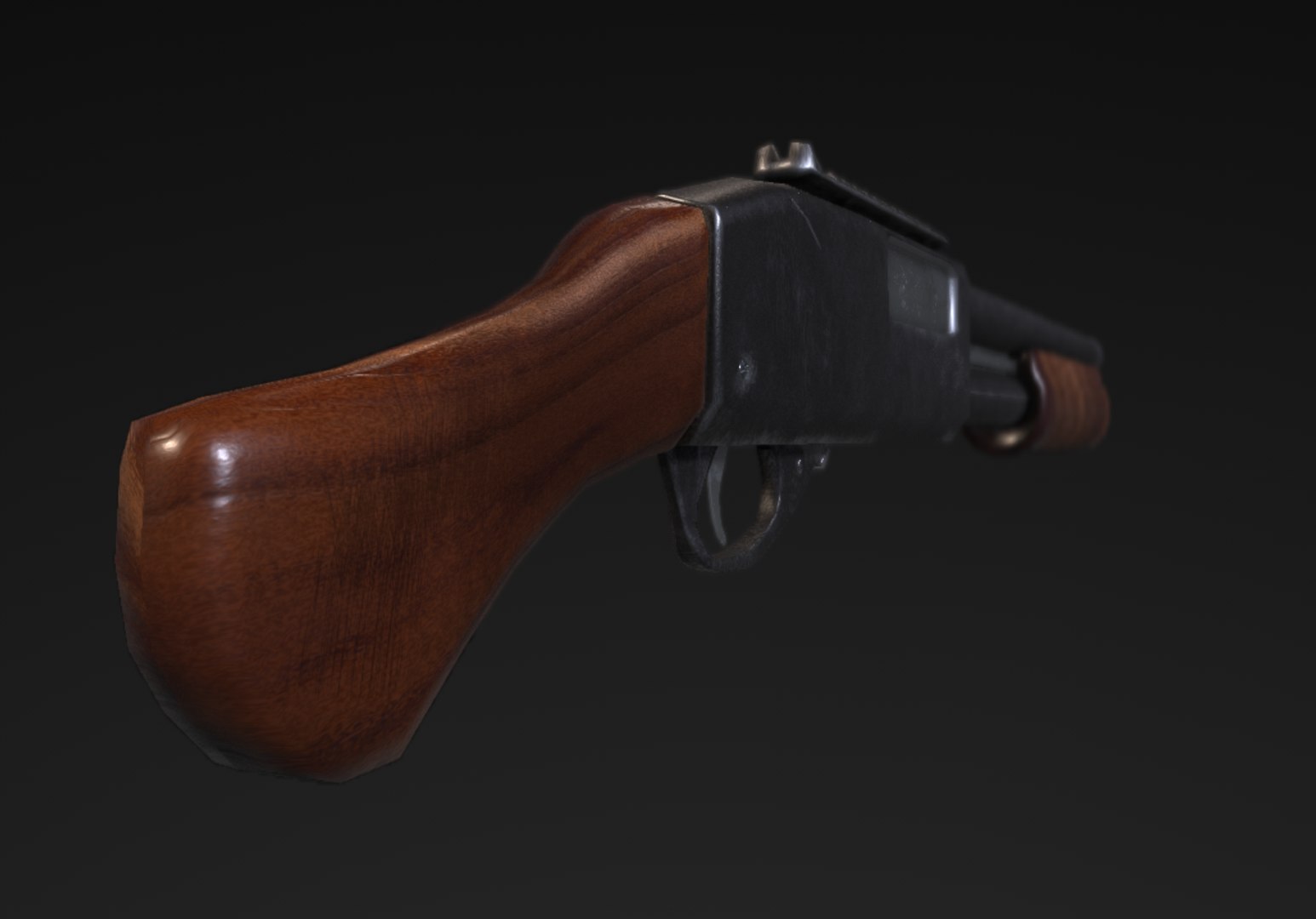 Sawn 870 Shotgun 3d Obj