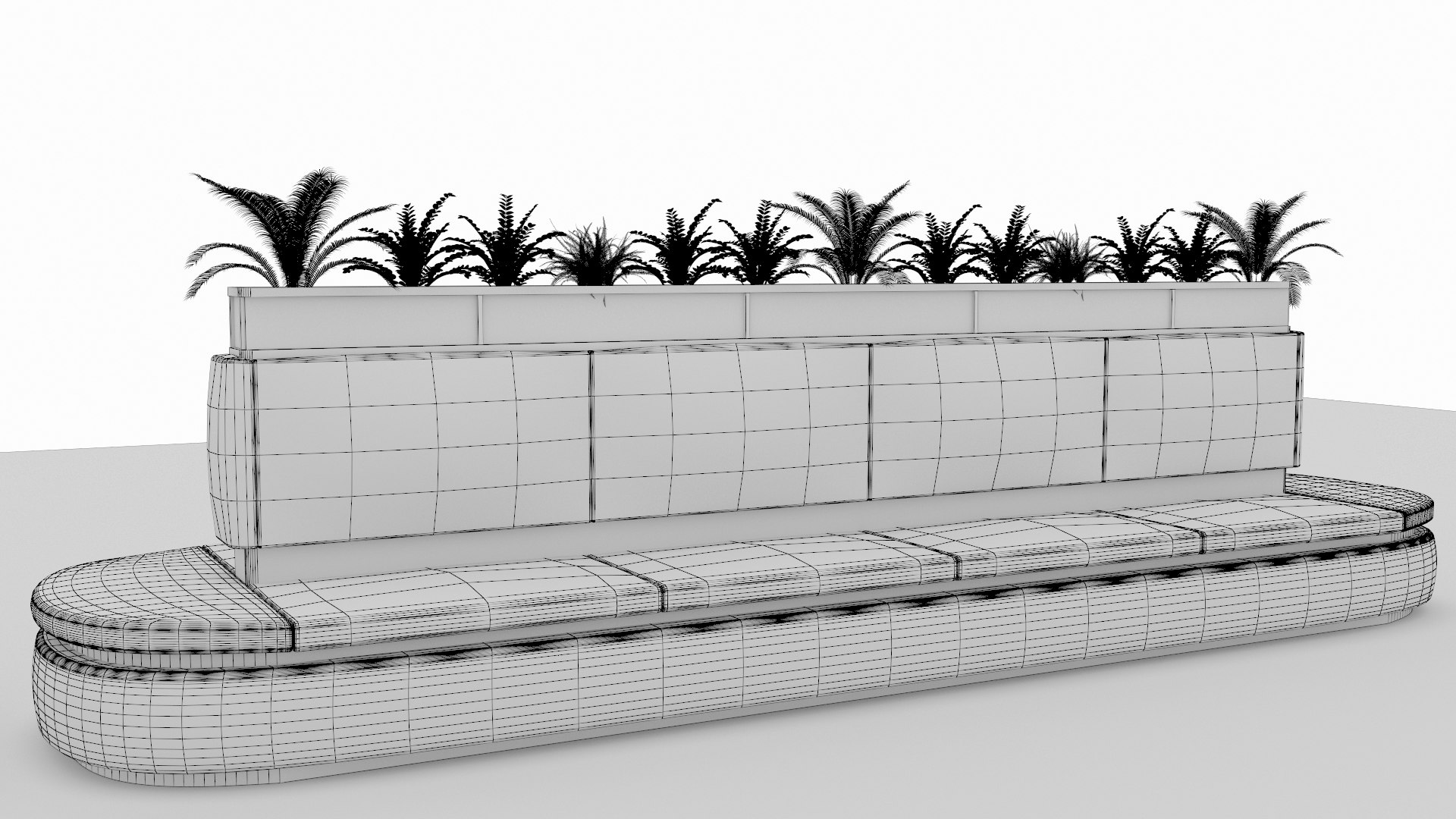 3D Restaurant Booth Seating Model - TurboSquid 1795136