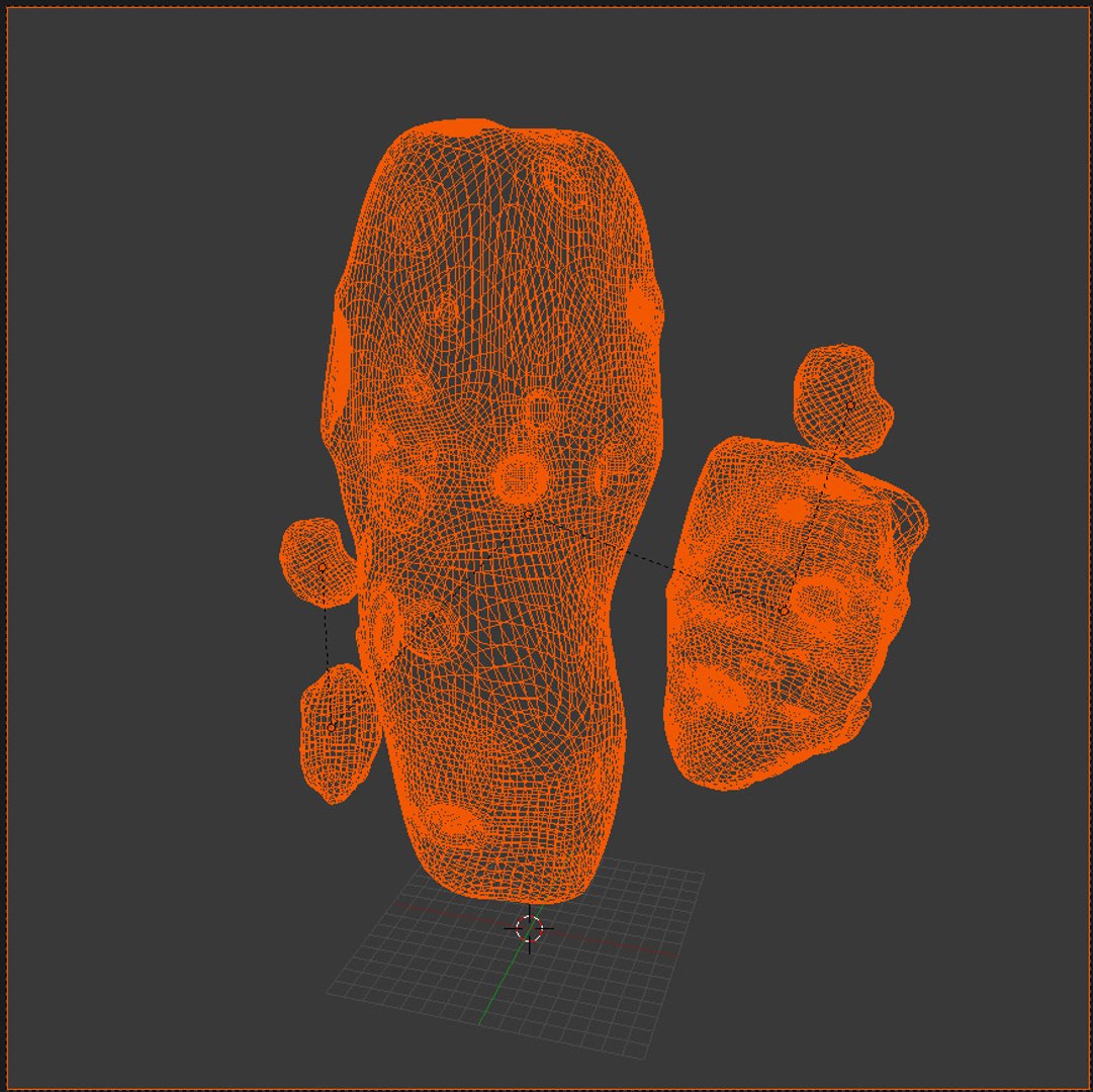 3d Model Set Asteroids