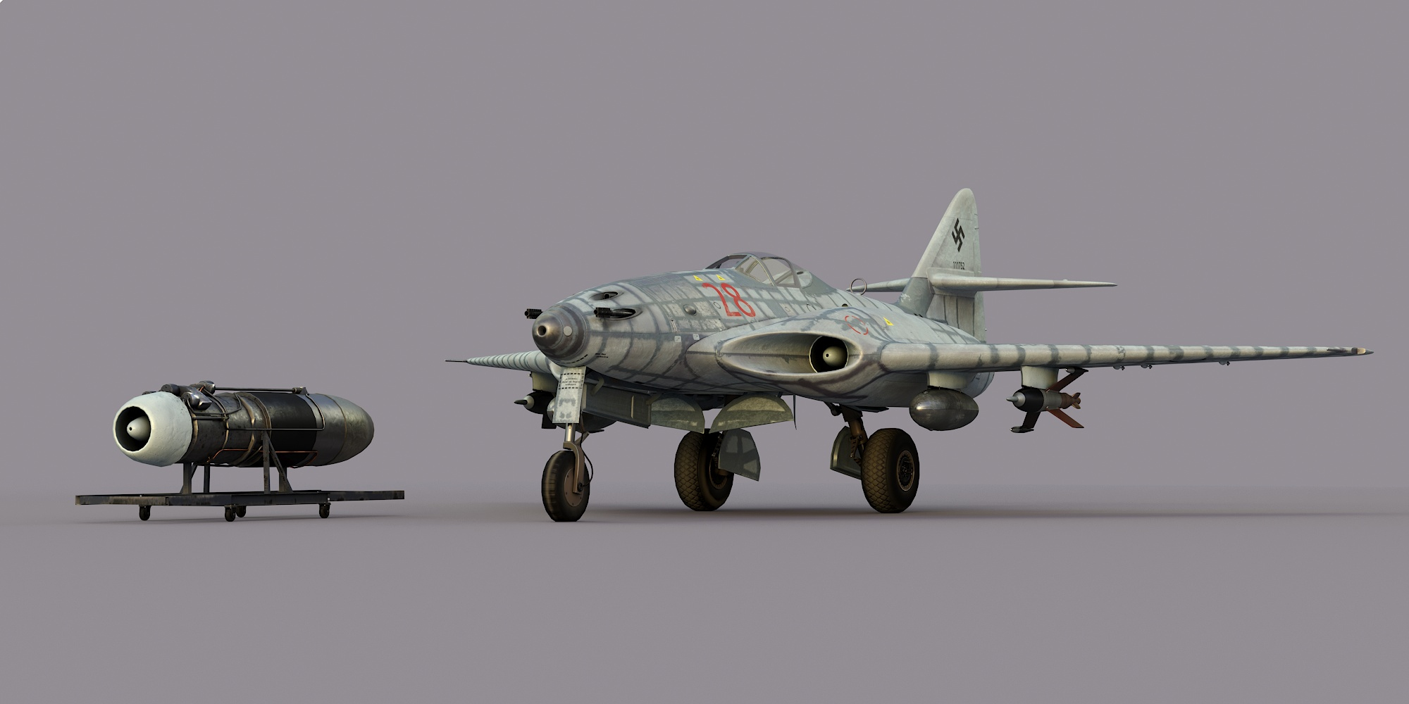 modelo 3d Alemán Me 262 HG 3 Fighter - TurboSquid 1559634