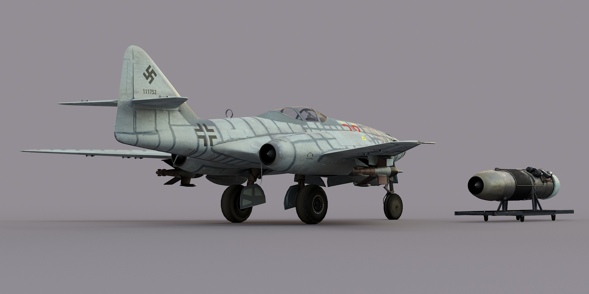 modelo 3d Alemán Me 262 HG 3 Fighter - TurboSquid 1559634