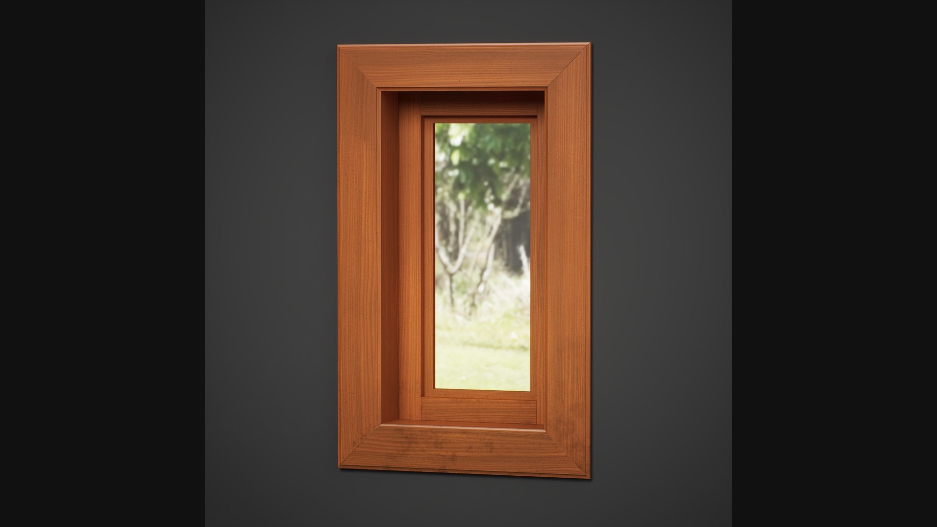 3D Model Small Wood Window - TurboSquid 2163514