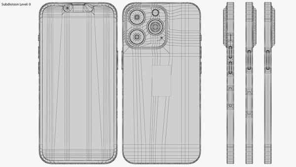 Apple iPhone 13 Pro Blue model - TurboSquid 1788579