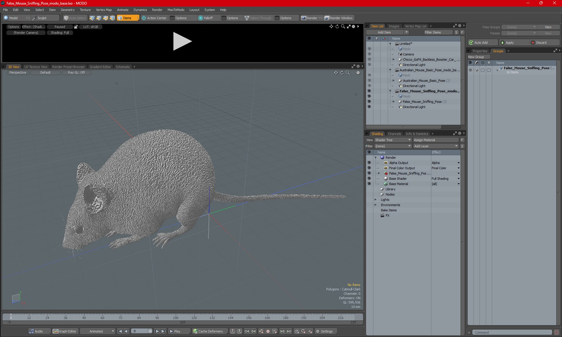 False Mouse Sniffing Pose 3D - TurboSquid 2196903