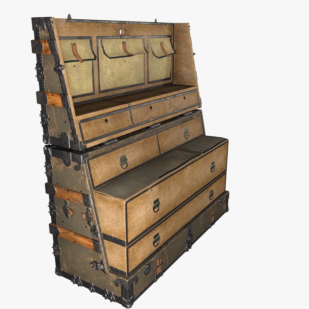 Steamer Chest Model - TurboSquid 2302874