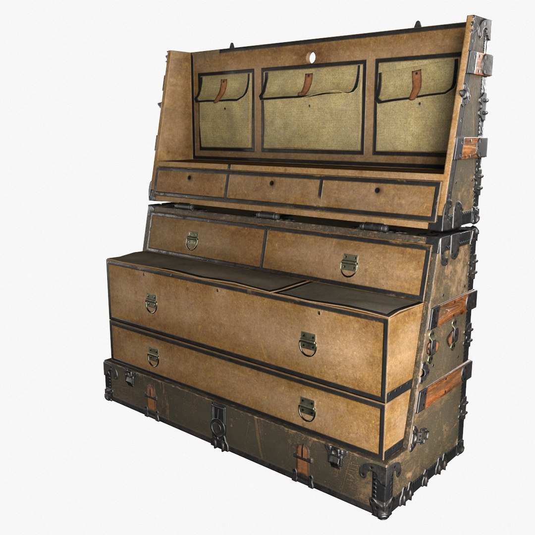 Steamer Chest Model - TurboSquid 2302874