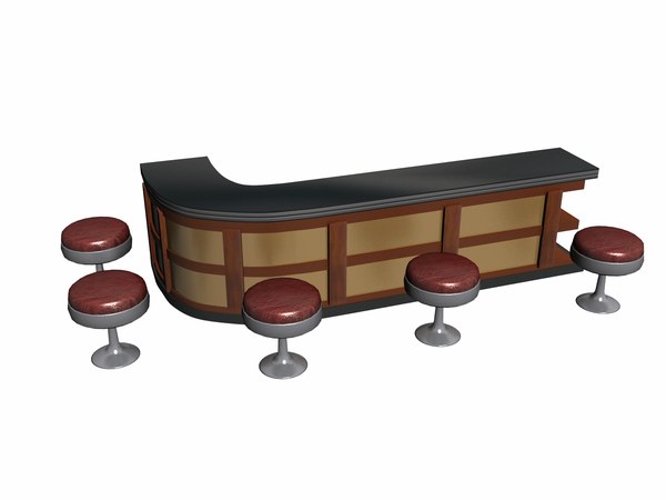 Free Bar Counter 3D Models for Download | TurboSquid