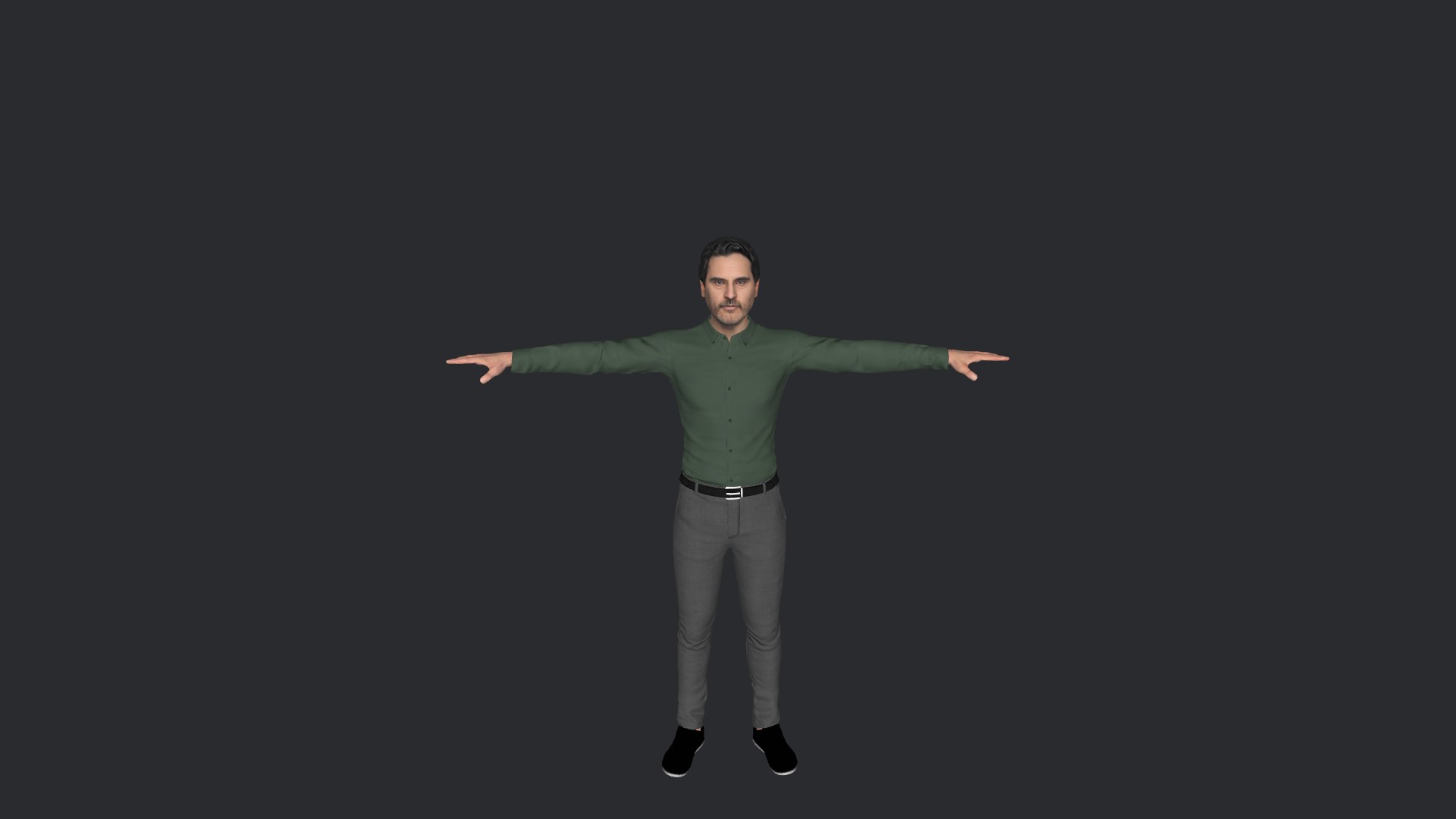 3D Joaquin Phoenix Hyper Realistic Full Body Fully Rigged 3D Character ...