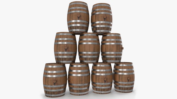 modelo 3d Pirámide de barriles - TurboSquid 2405611