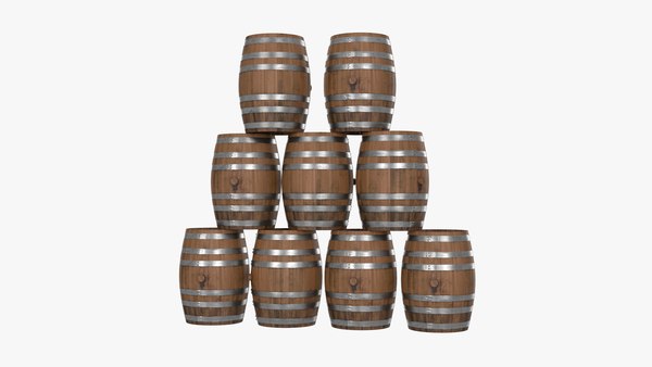 modelo 3d Pirámide de barriles - TurboSquid 2405611