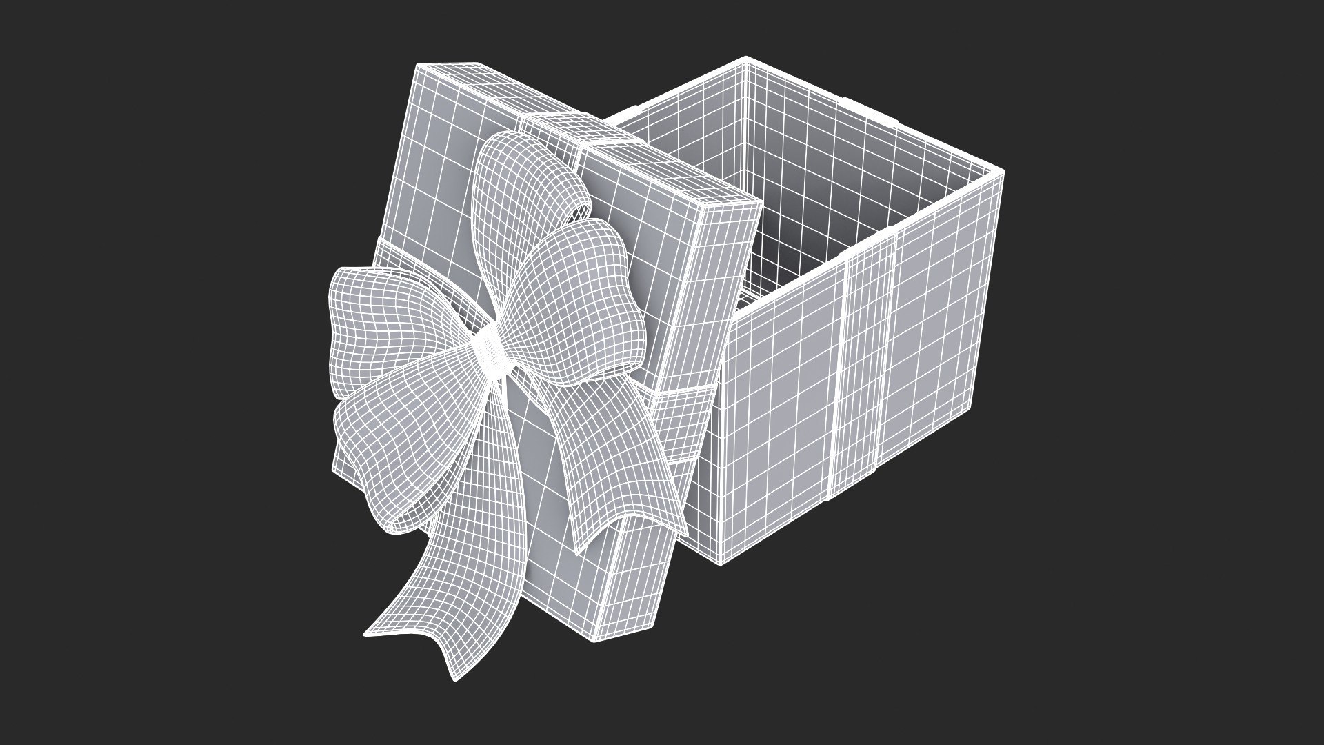 Gift Box Cube Open Green 3D Model - TurboSquid 2517836