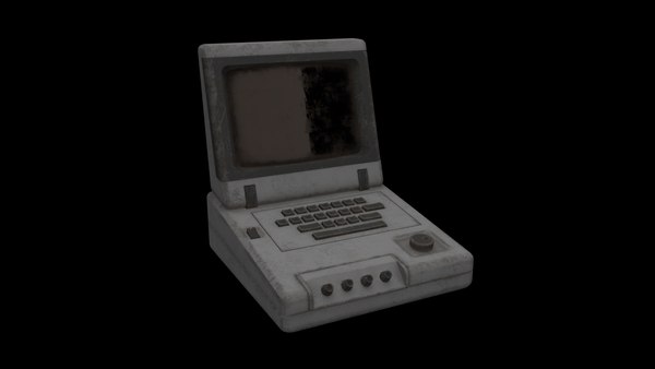 3D Old Antique Computer Low Poly - TurboSquid 1977872