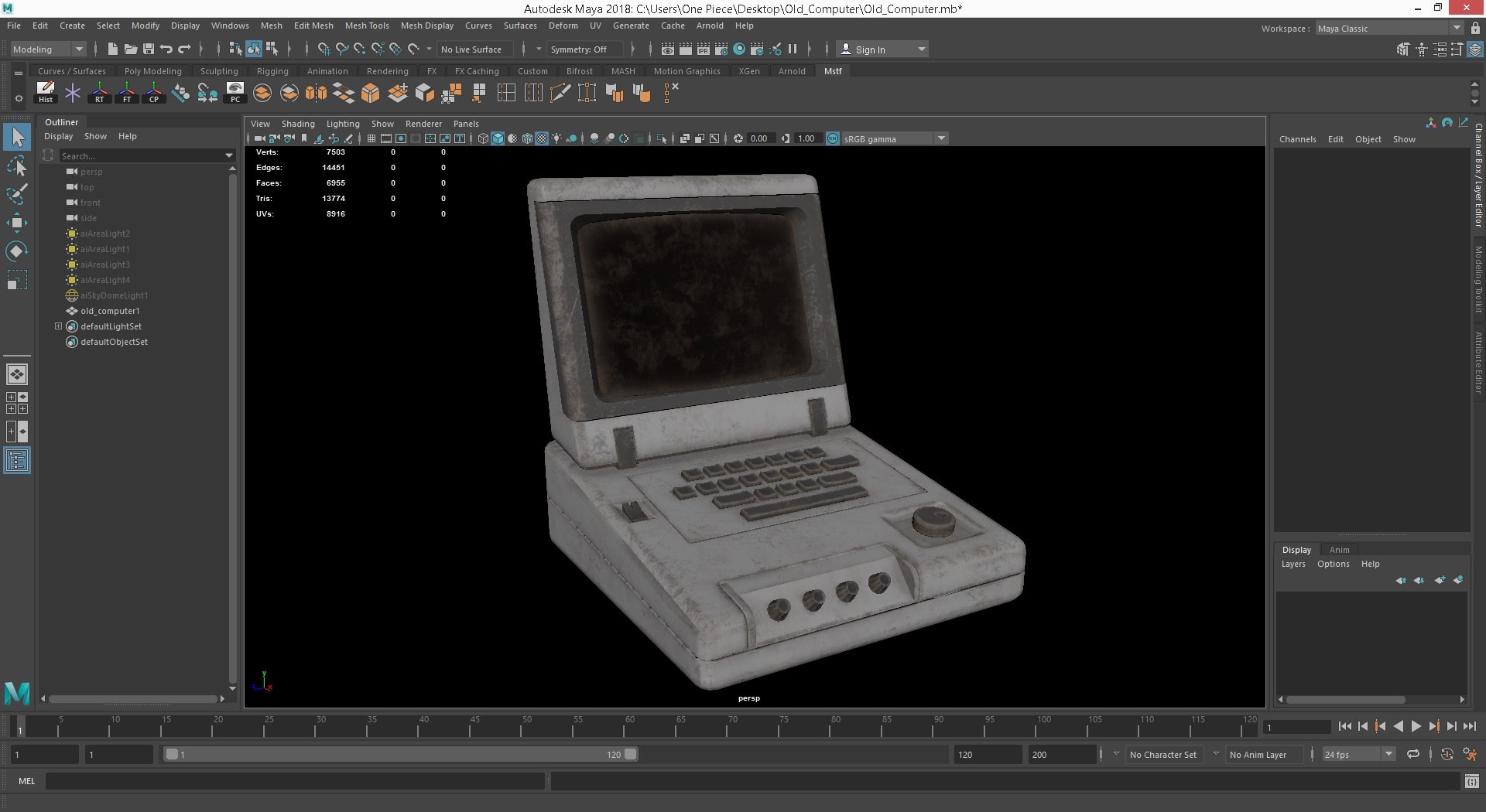 3D Old Computer model - TurboSquid 1926254