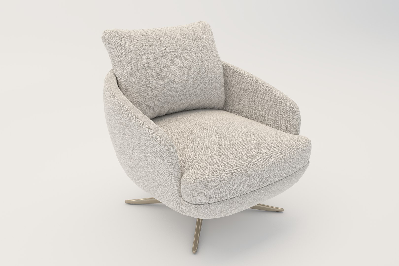 MINOTTI LARGE ARMCHAIR - SWIVEL 3D Model - TurboSquid 2401041