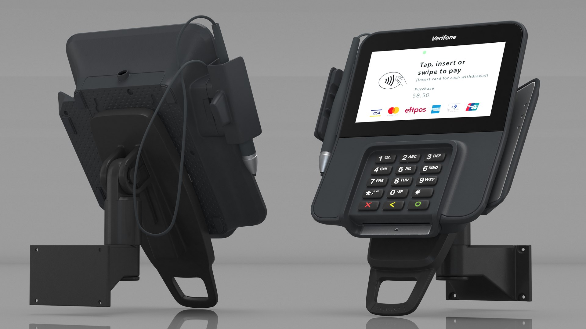 3D Verifone M400 Card Terminal Carrying Wall Bracket - TurboSquid 2055314