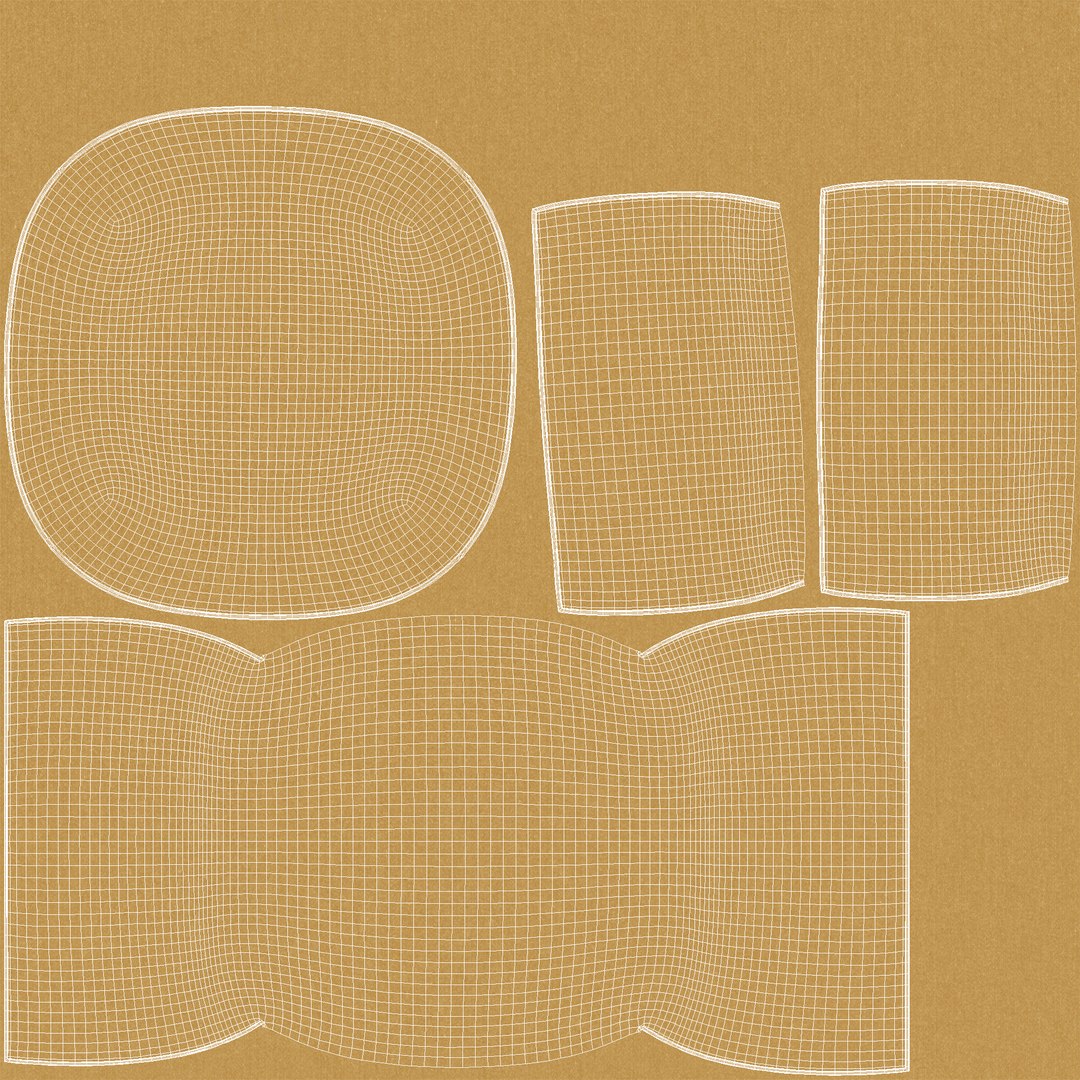 3D Sofa Mochi Model - TurboSquid 2131787